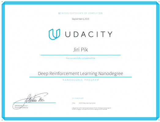 Certifications - Jiri Pik